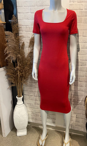 Chanel Square Mini Dress Dark Red – BLUvintage